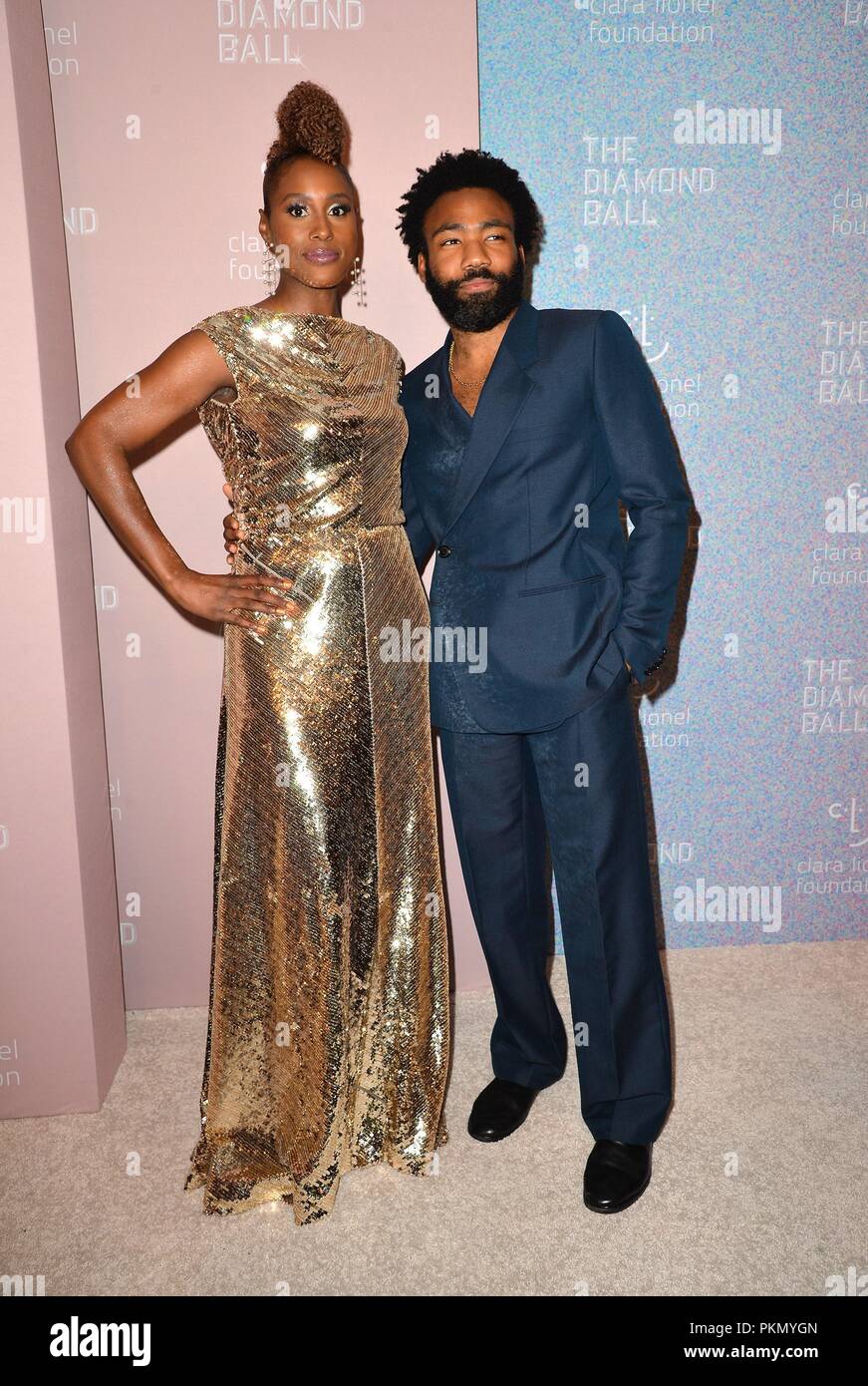 New York, NY, USA. 13th Sep, 2018. Donald Glover, Issa Rae at arrivals ...