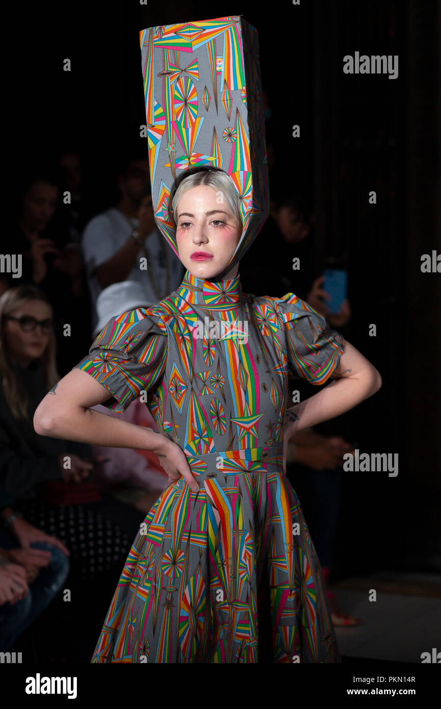 London; UK. 14th Sep, 2018. Pam Hogg Parade at London Fashion Week ...