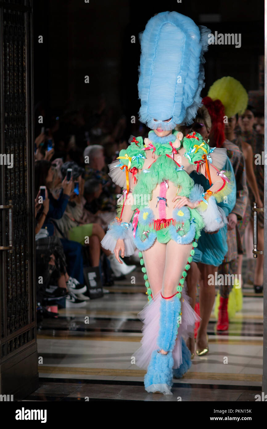 London; UK. 14th Sep, 2018. Pam Hogg Parade at London Fashion Week ...