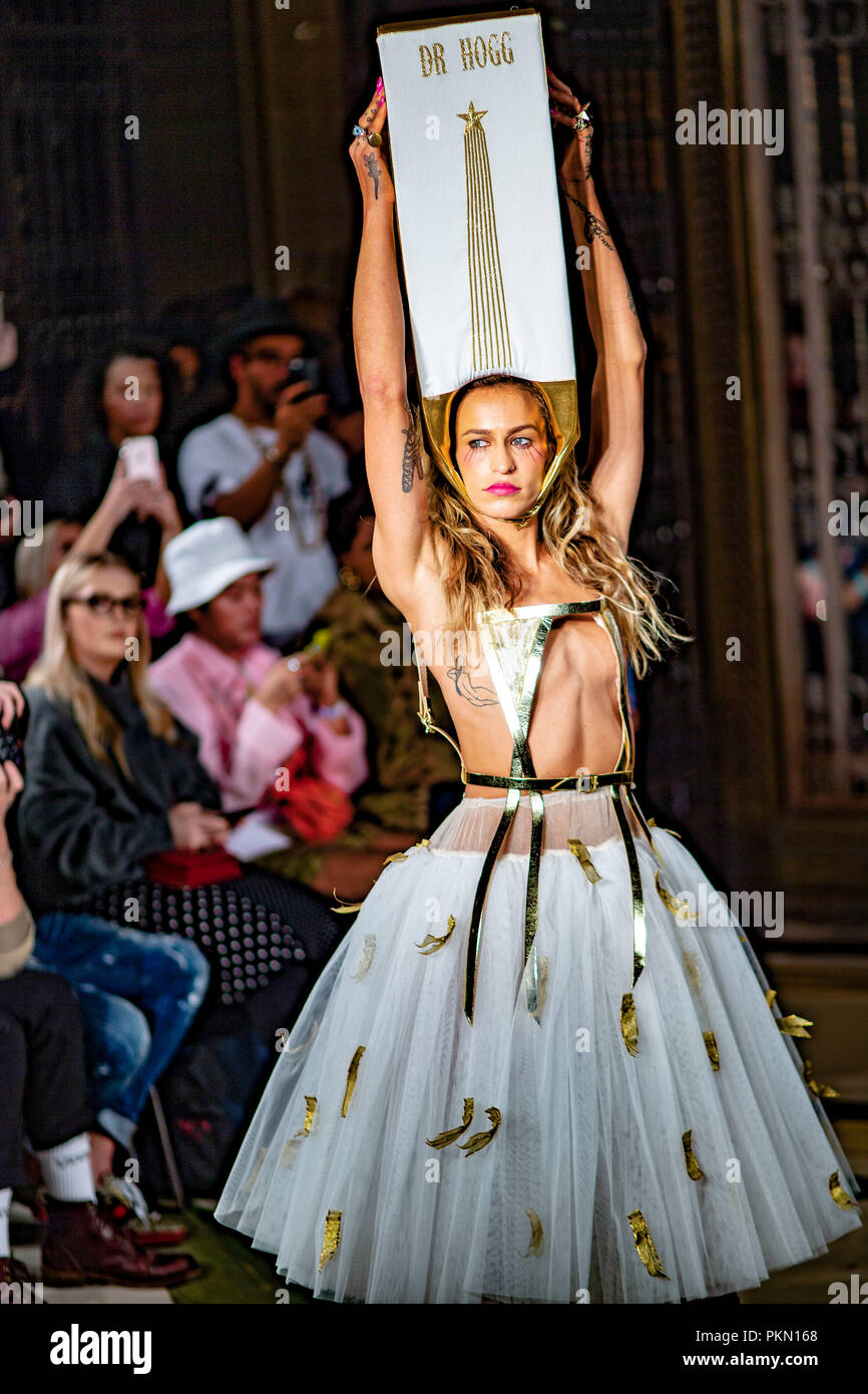 London; UK. 14th Sep, 2018. Pam Hogg Parade at London Fashion Week ...