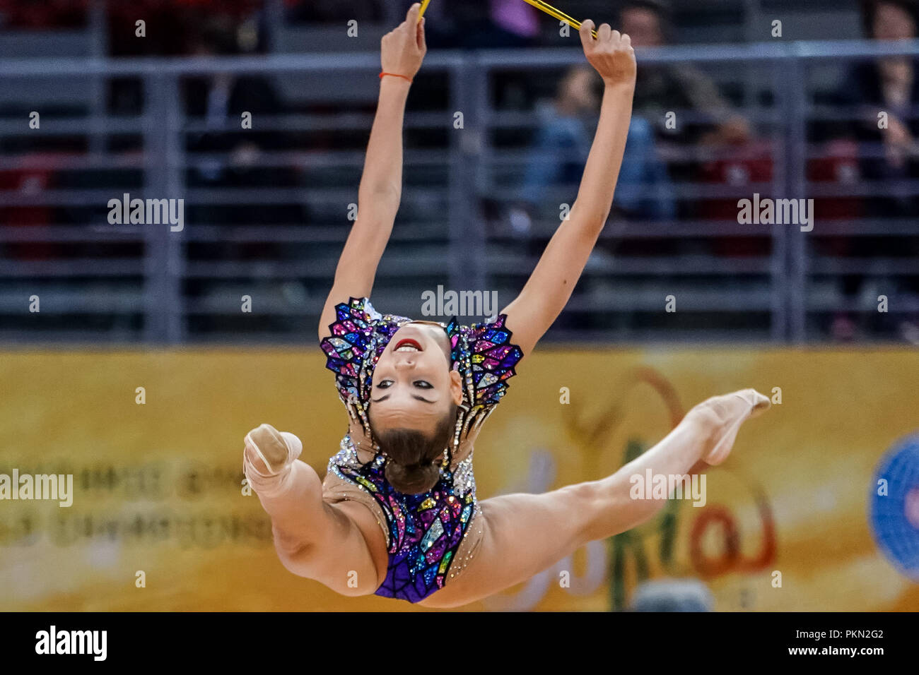 September 14, 2018: Dina Averina of Â Russia during Individual All-Around Final at the Arena ...
