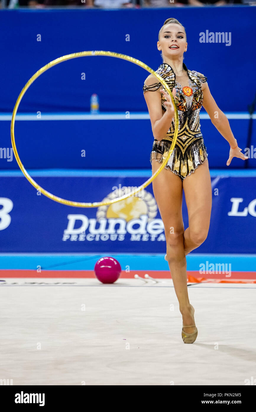 September 14, 2018: Dina Averina of Â Russia during Individual All-Around Final at the Arena ...