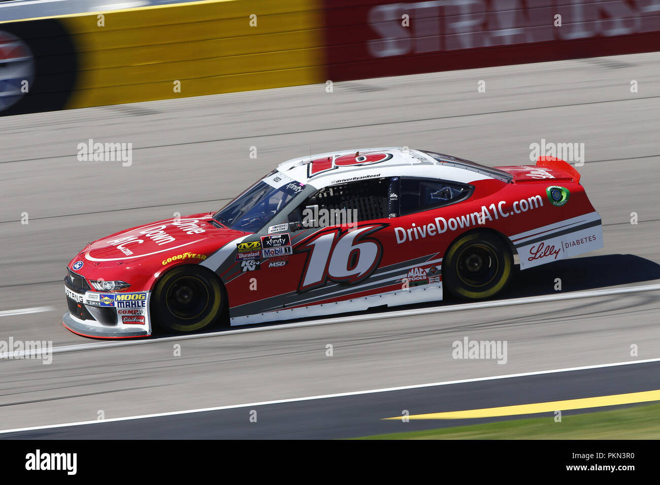 Las Vegas, Nevada, USA. 14th Sep, 2018. Ryan Reed (16) brings his race ...