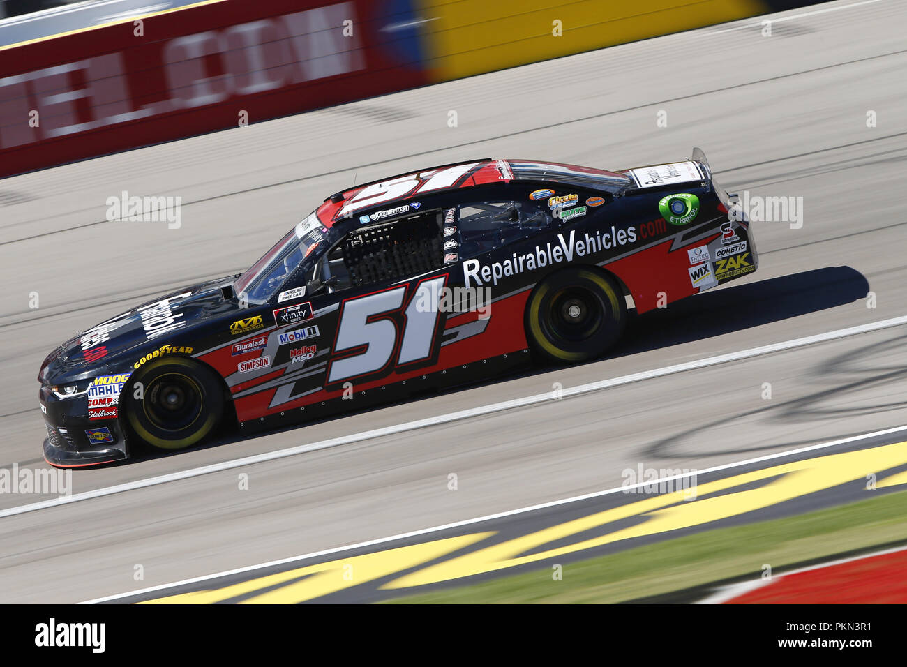 Las Vegas, Nevada, USA. 14th Sep, 2018. Jeremy Clements (51) brings his ...