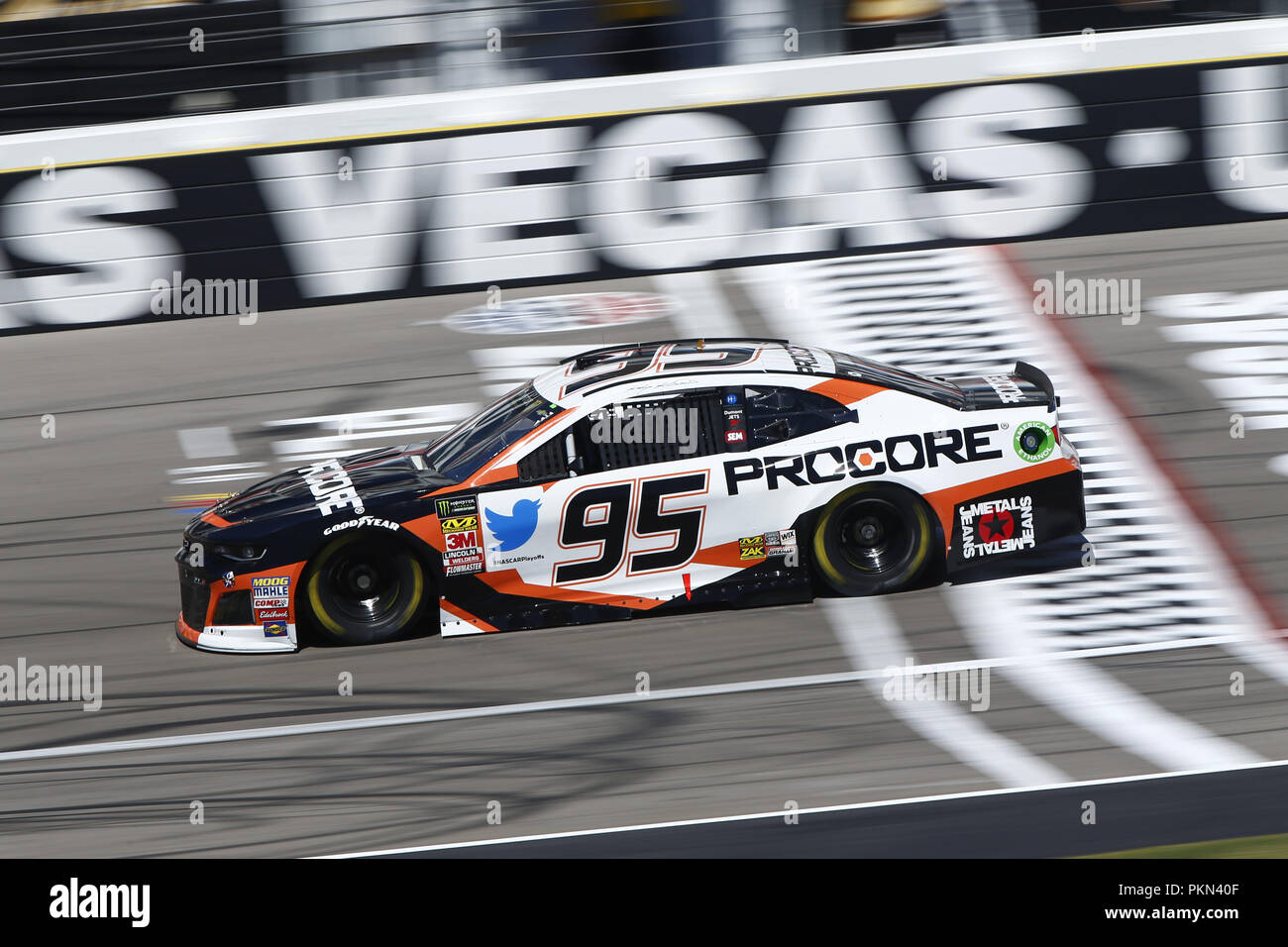 Las Vegas, Nevada, USA. 14th Sep, 2018. Regan Smith (95) brings his ...