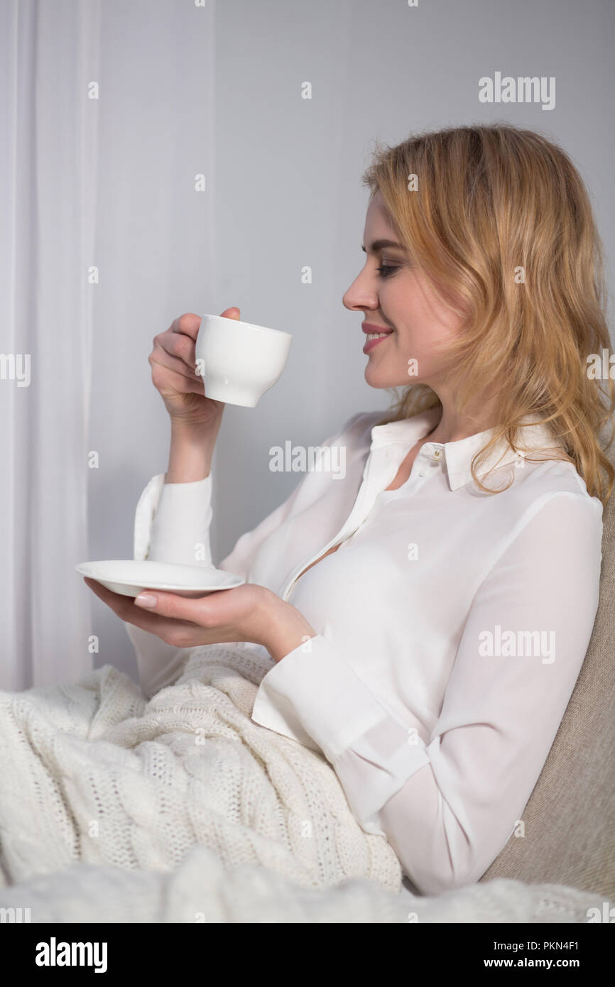 Relaxing after hard working day Stock Photo - Alamy