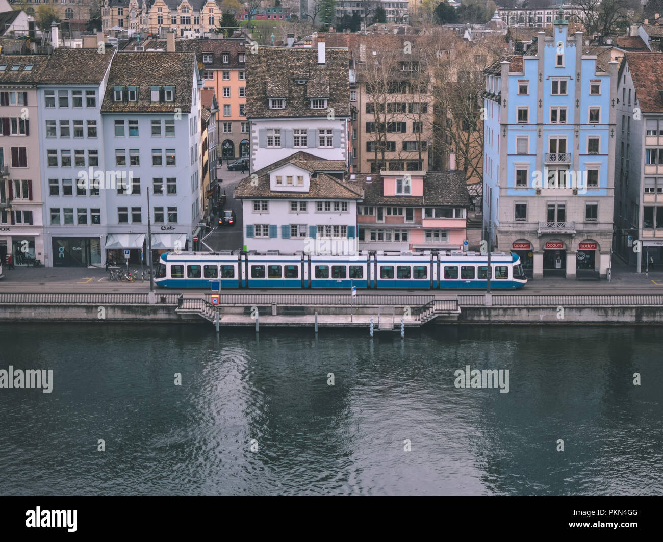 Tram in city zurich switzerland hi-res stock photography and images - Alamy