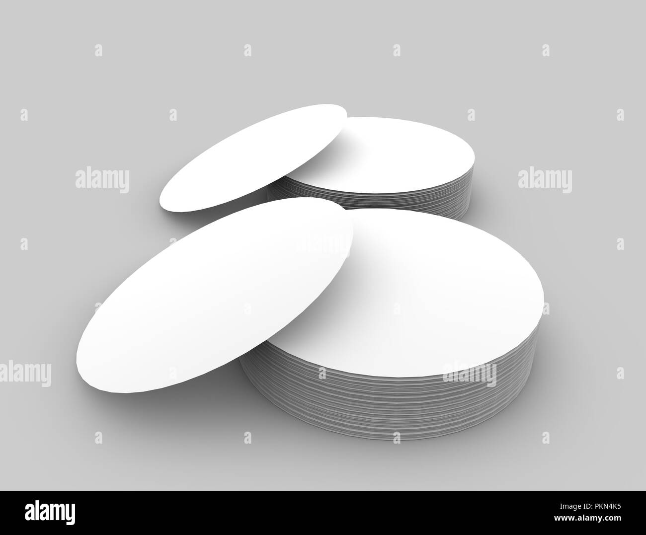 Round logo label mock up Stock Photo - Alamy