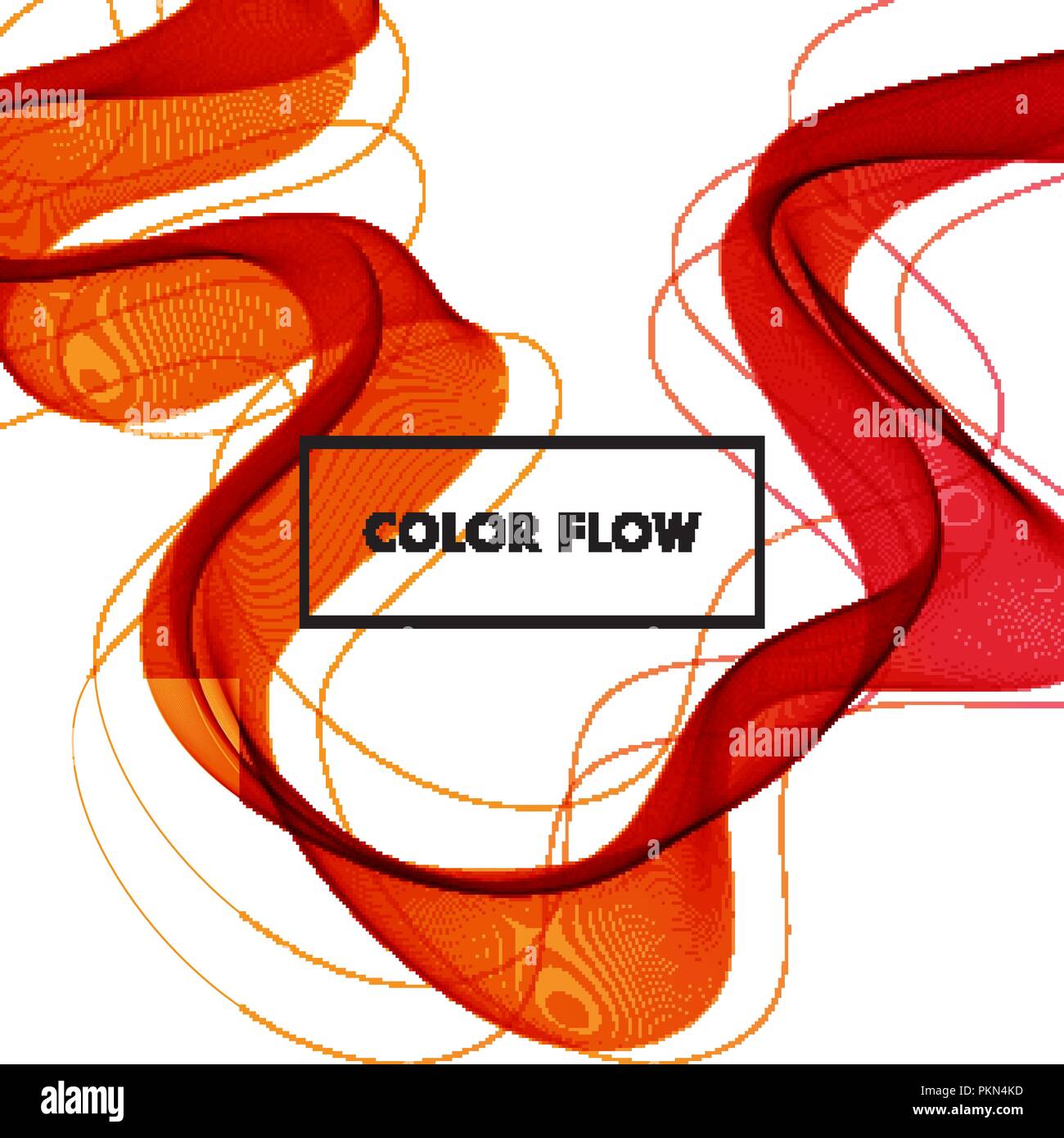 Abstract colorful vector background, color flow wave for design ...