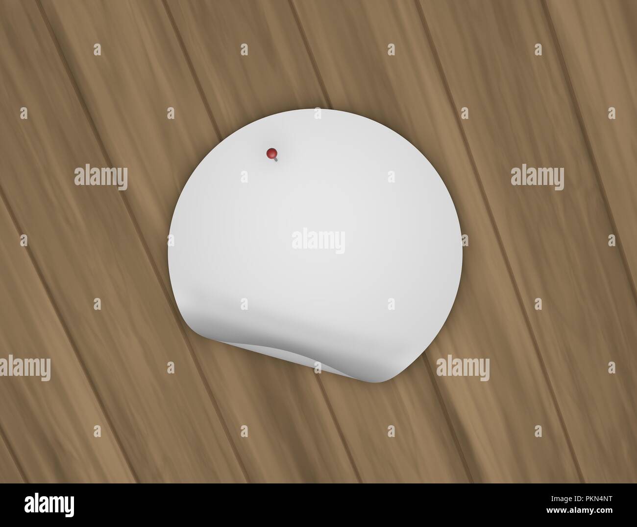 Round logo label mock up Stock Photo - Alamy