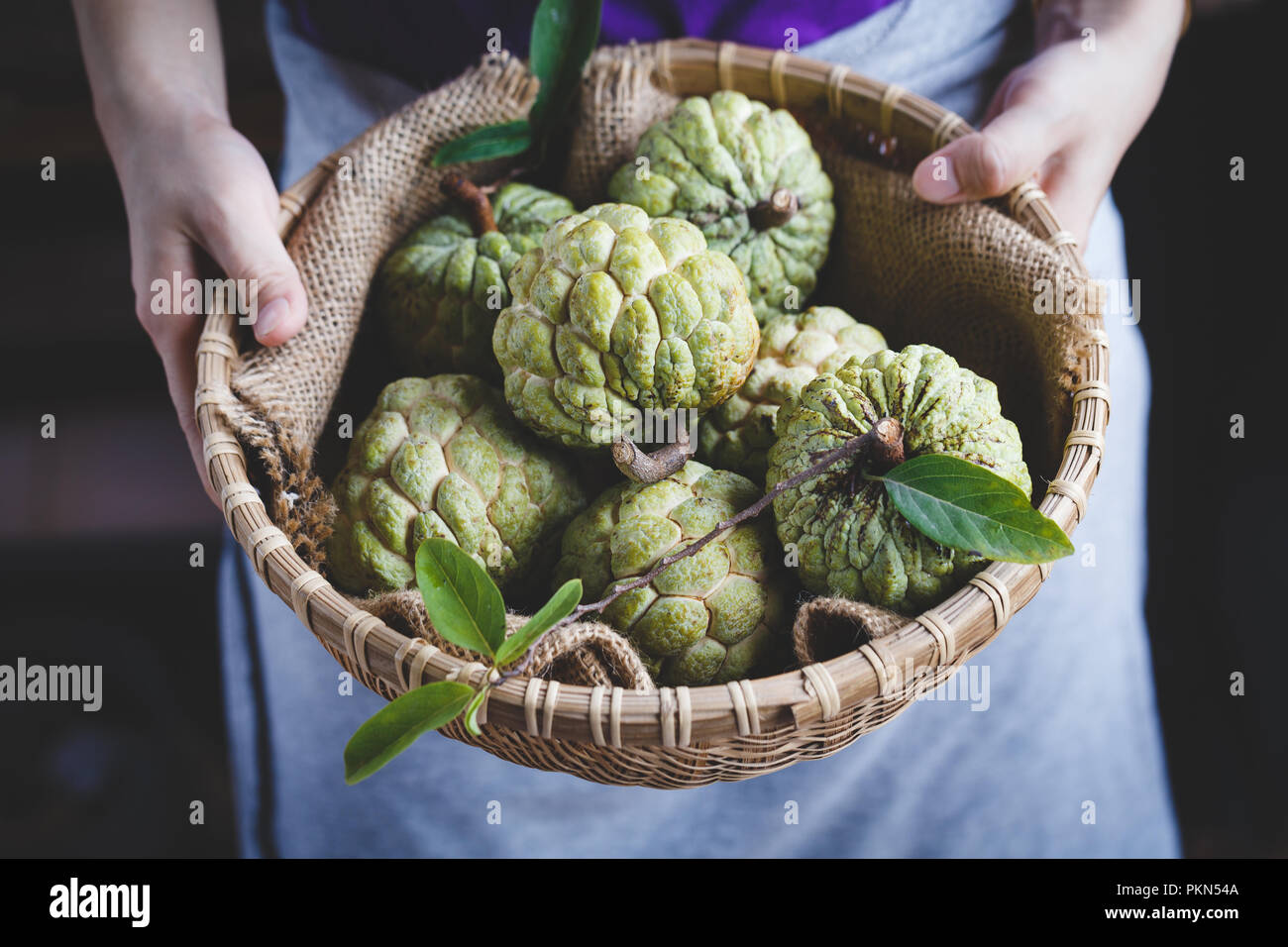 Custard Apple fruits Stock Photo - Alamy