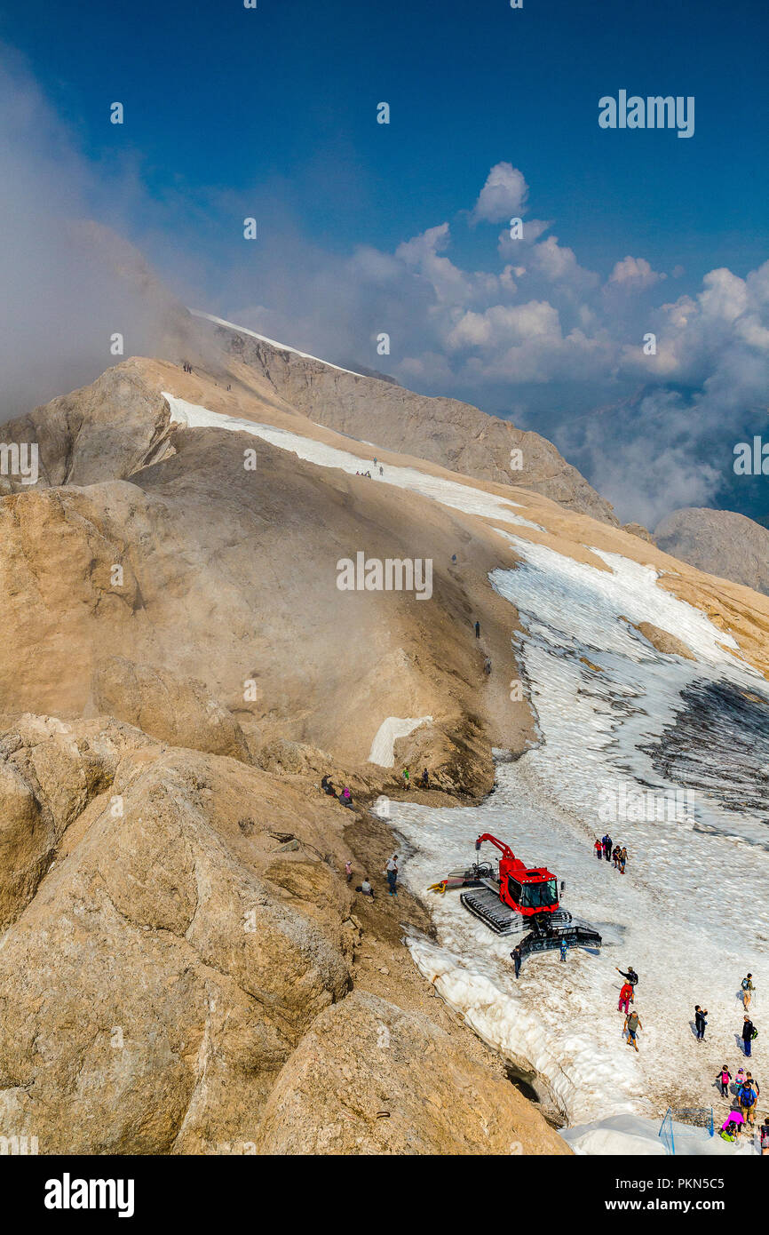 Italy Dolomites Marmolada Glacier - Punta Rocca Stock Photo - Alamy