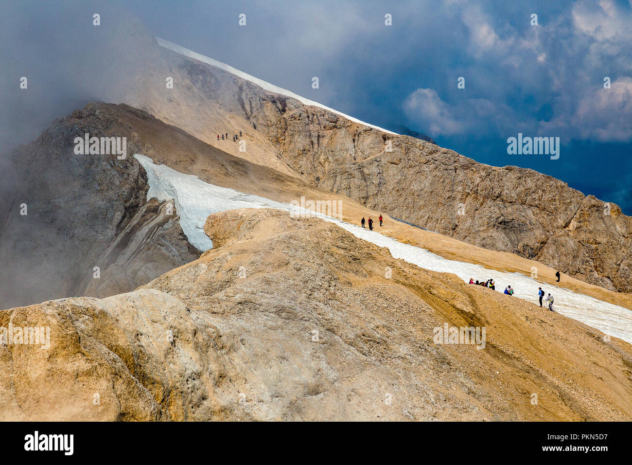 Italy Dolomites Marmolada Glacier - Punta Rocca Stock Photo - Alamy