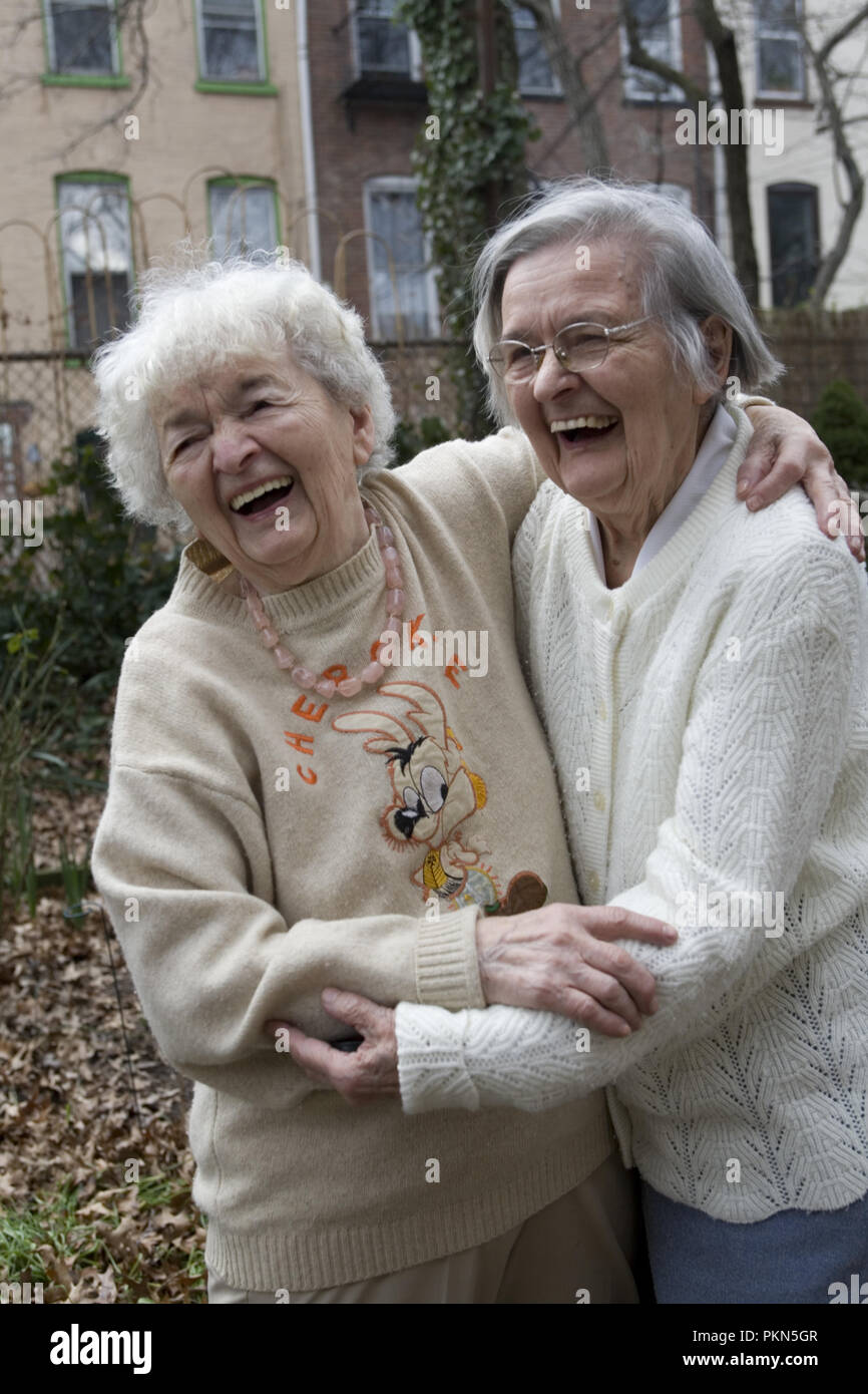 Two sisters, 93(L) and 89(R). Sister on right, from Poland, is visiting ...