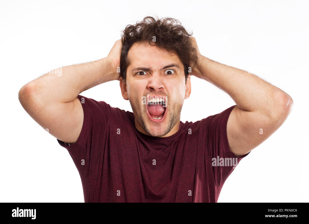 Human screaming hi-res stock photography and images - Alamy