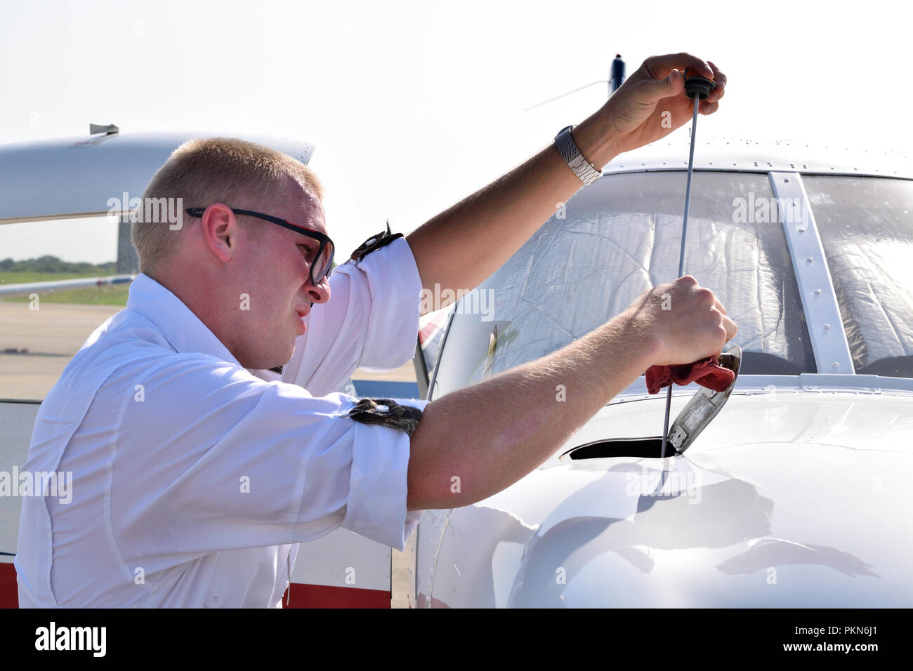 Pre flight routine hi-res stock photography and images - Alamy