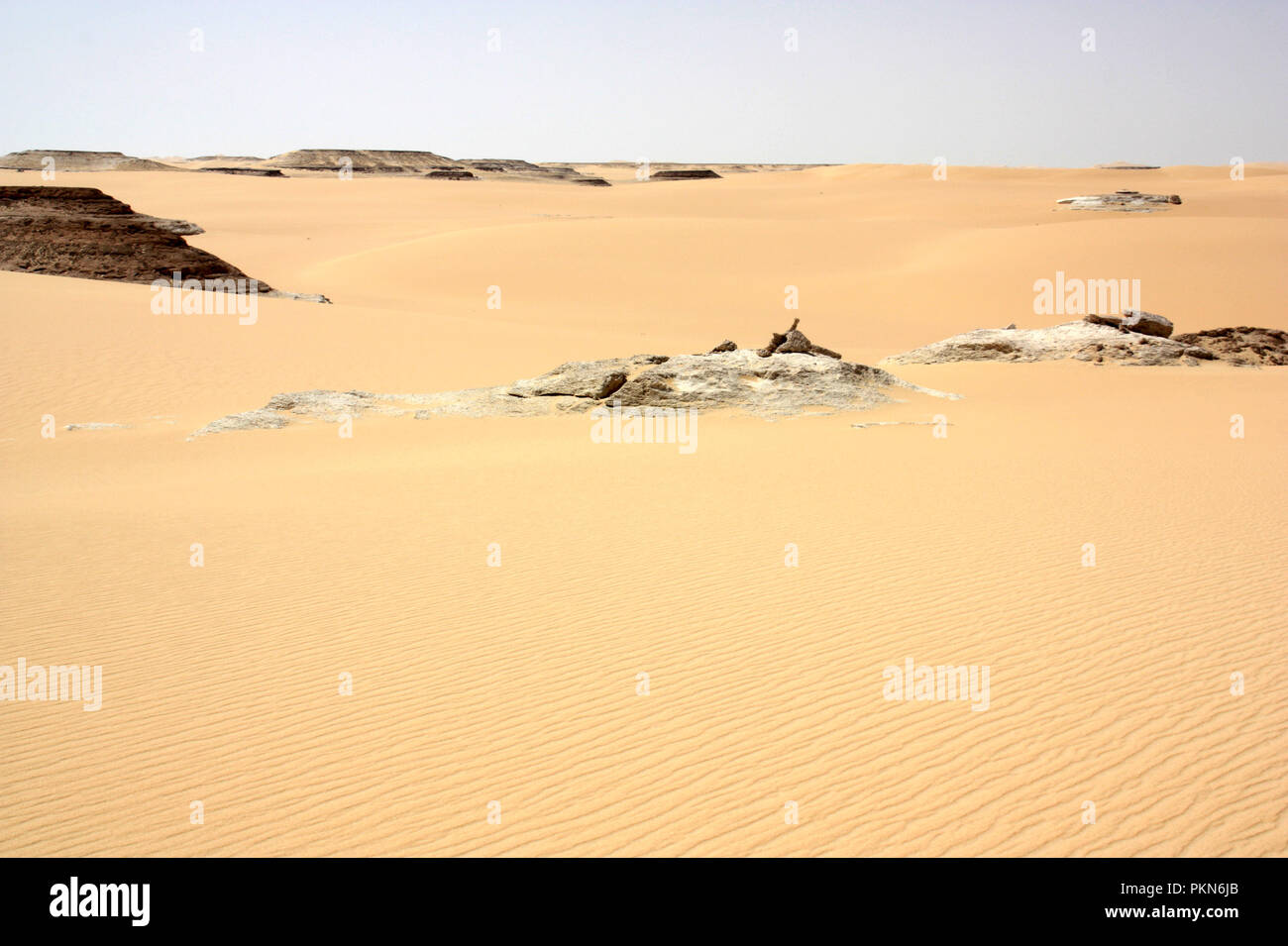 Beautiful Sand Dunes in the Sahara Desert near Siwa Oasis, Egypt Stock ...