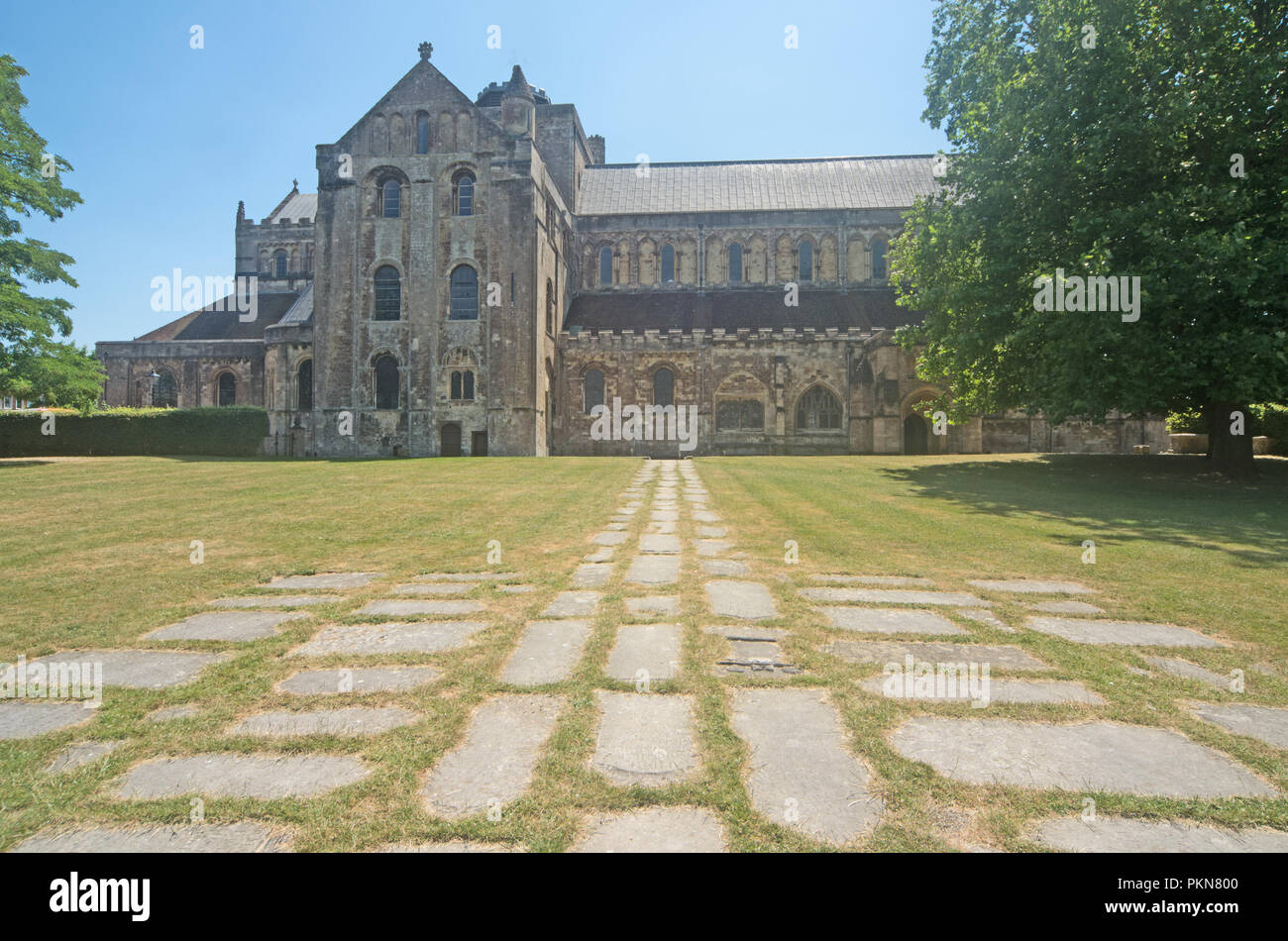 Romsey Abbey Hampshire Stock Photo - Alamy