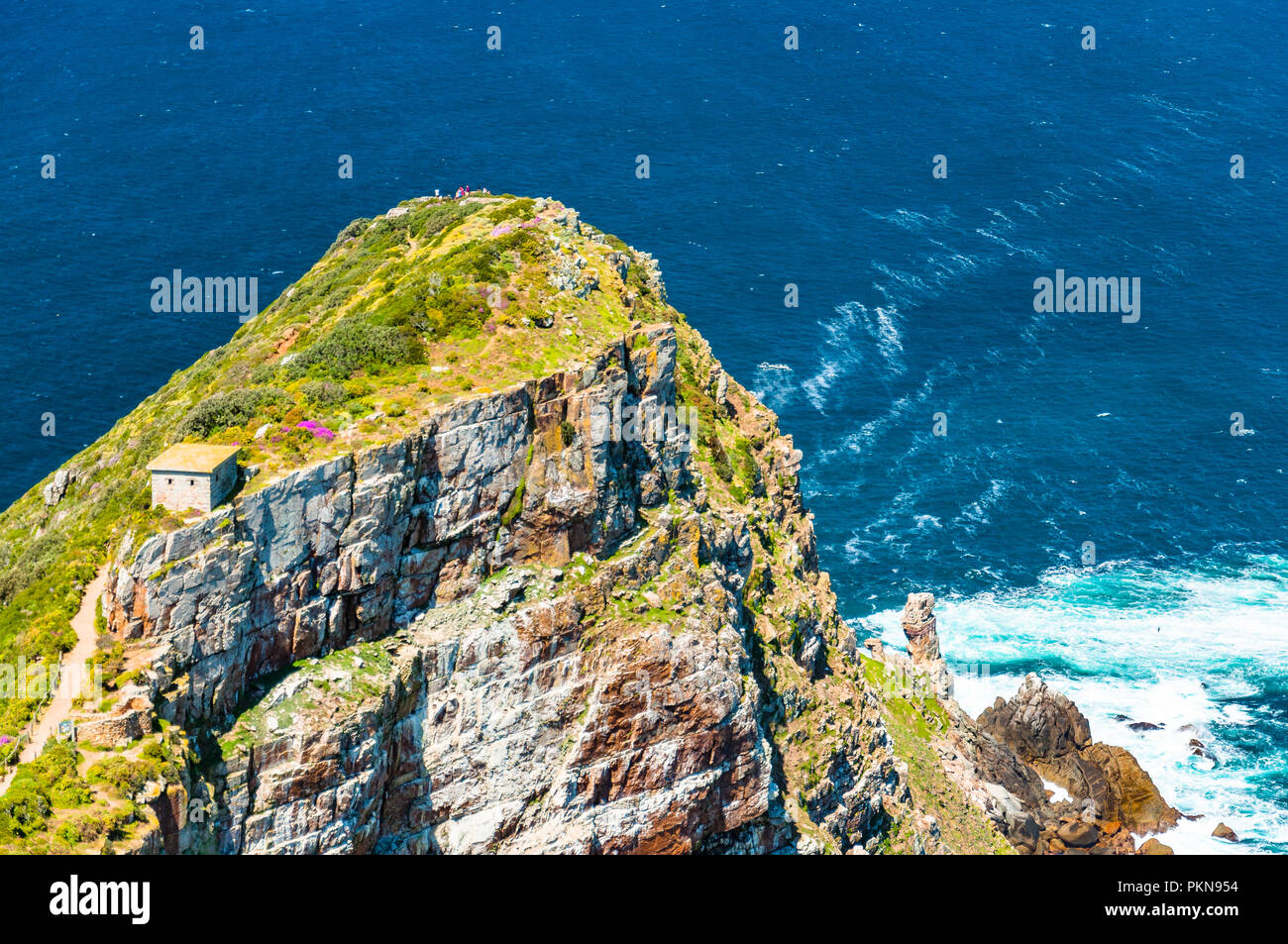 An old hut at the very edge of The Cape of Good Hope, South Africa ...