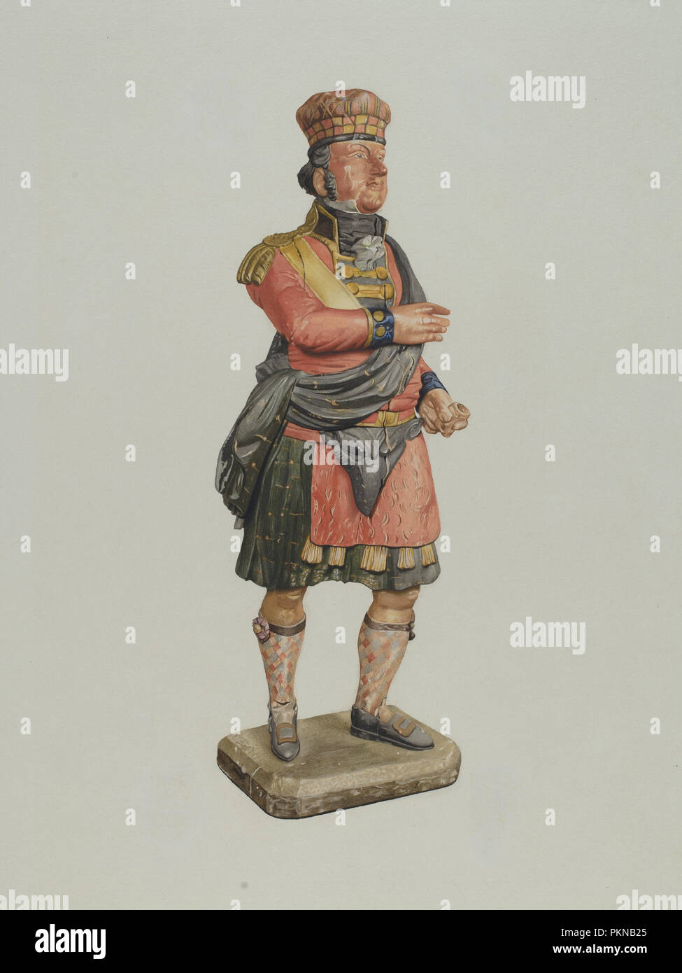 Tradesman's Sign: Highlander. Dated: 1935/1942. Dimensions: overall: 47 ...