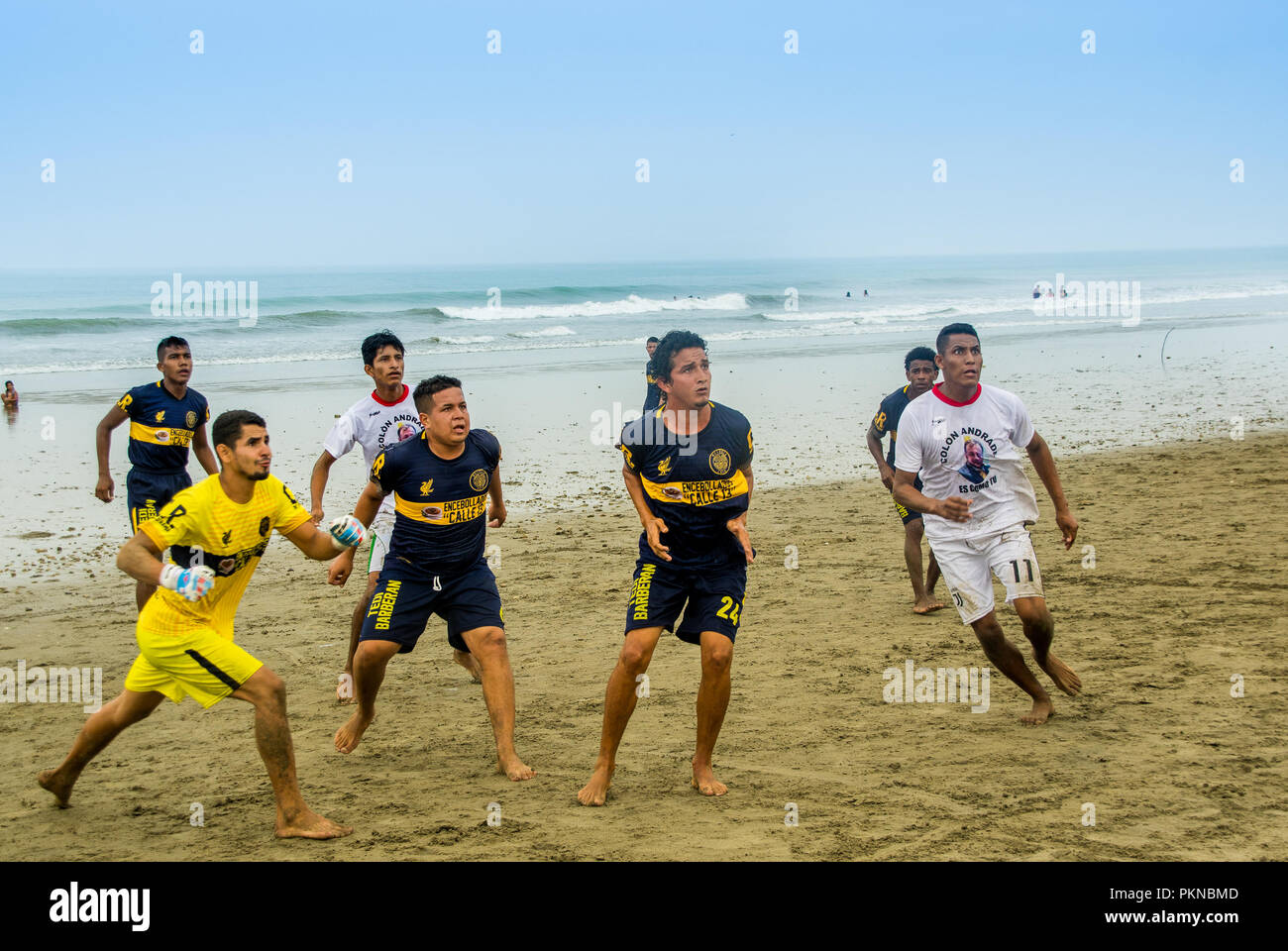 Manabi, Ecuador, May, 29, 2018: Enjoying time with best friends. Group ...