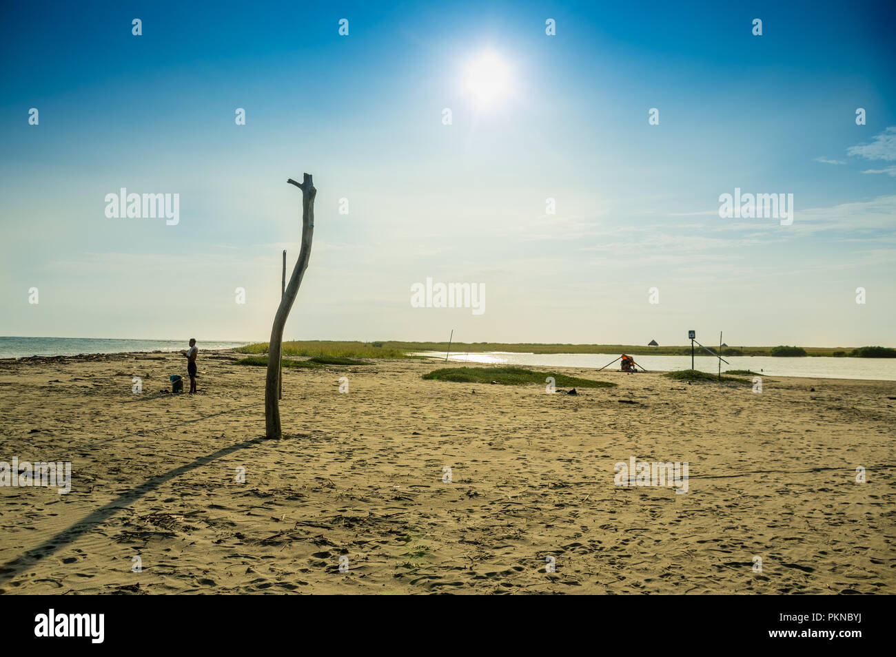 MANABI, ECUADOR, MAY, 29, 2018 Outdoor view of unidentified people in ...