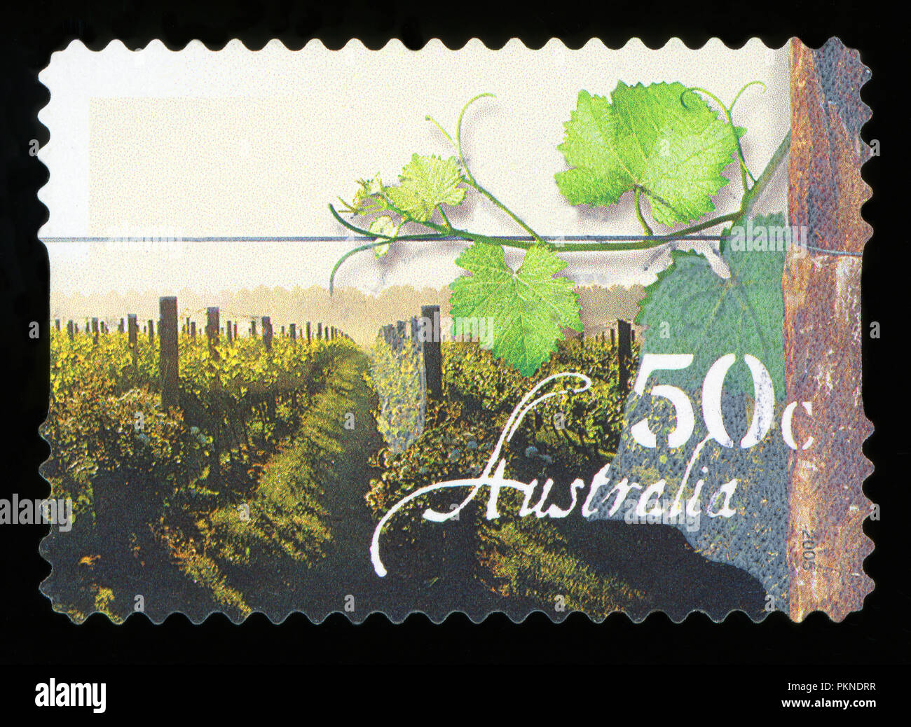 AUSTRALIA - CIRCA 2005:A Cancelled postage stamp from Australia ...