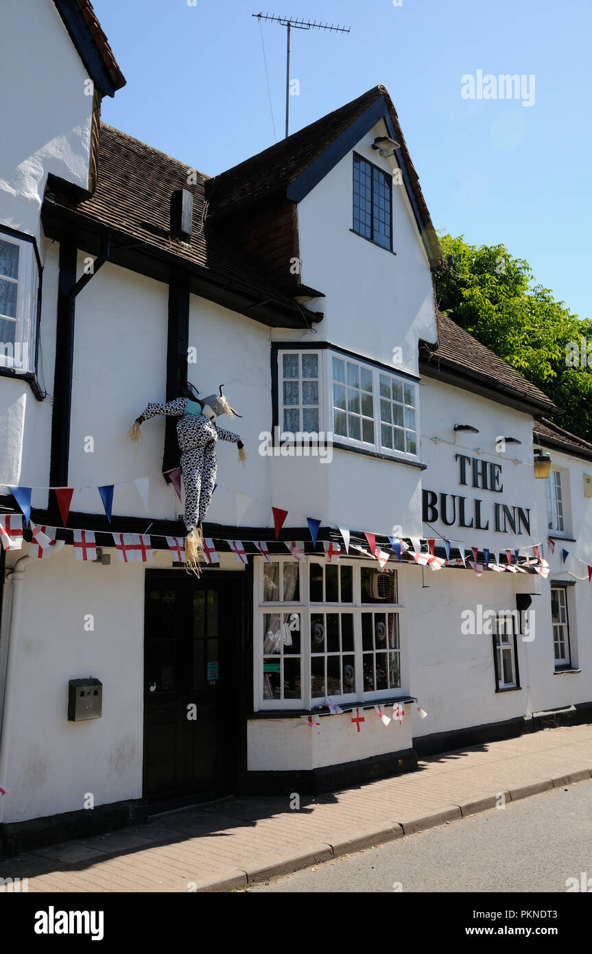 The Bull Inn, High Street, Whitwell, Hertfordshire. A local legend has ...