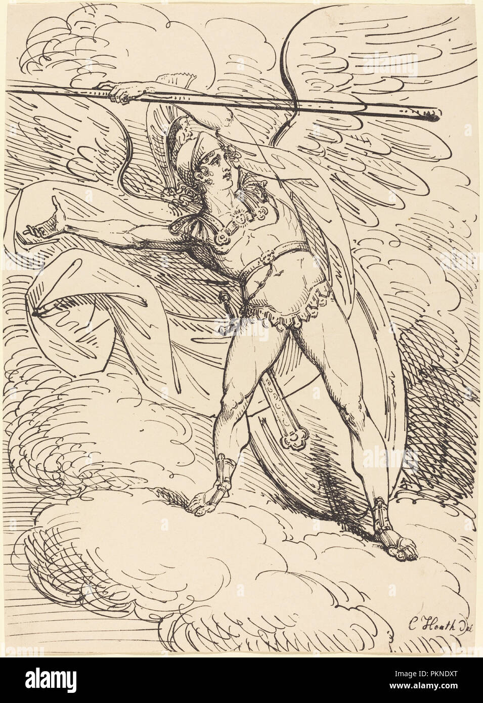 Apollo as a Warrior. Dated: 1804. Medium: pen-and-tusche lithograph ...