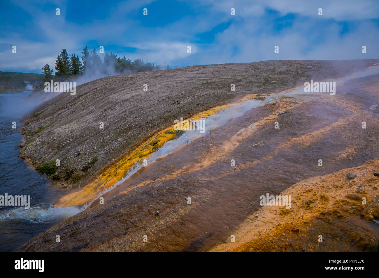 Grand Prismatic Spring, Midway Geyser Basin, Yellowstone National Park ...