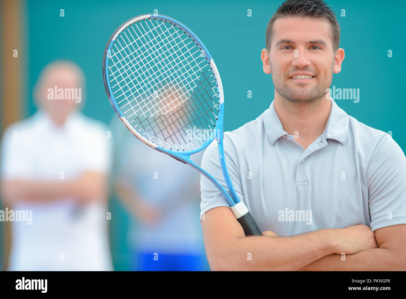 tennis player posing Stock Photo - Alamy