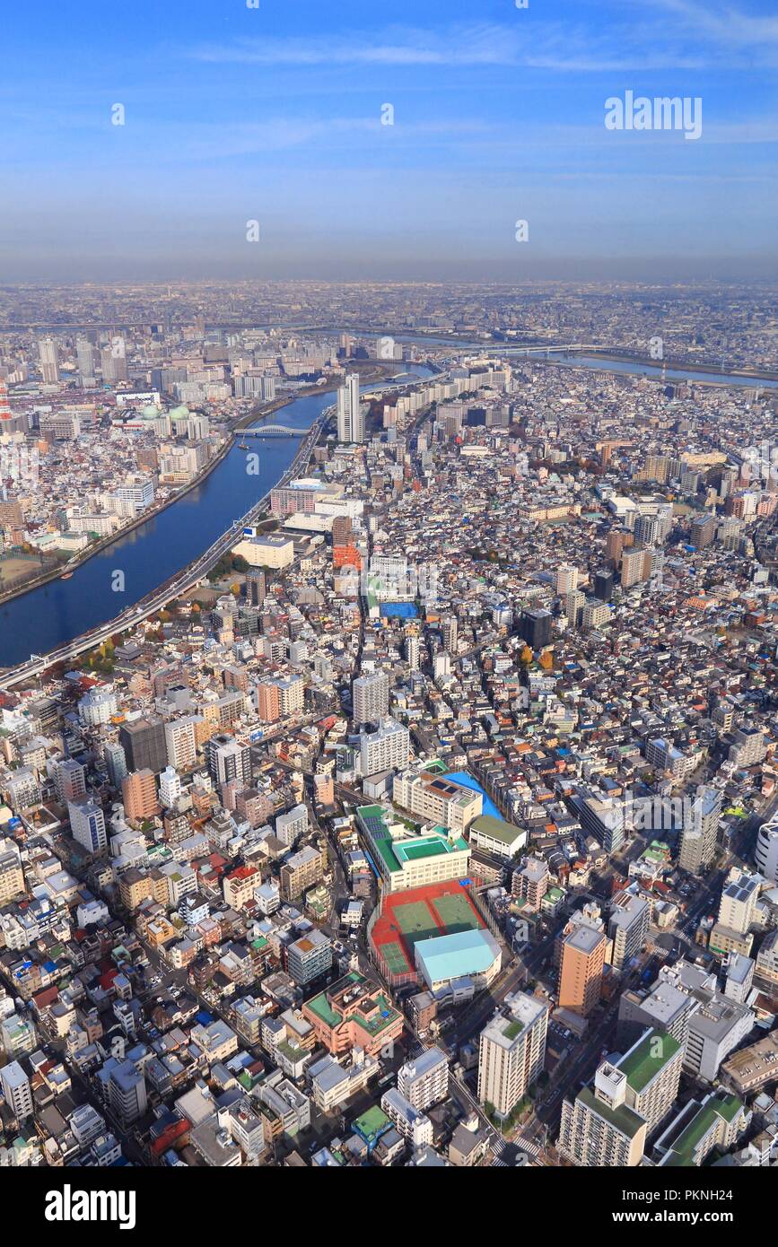 Arakawa river aerial hi-res stock photography and images - Alamy