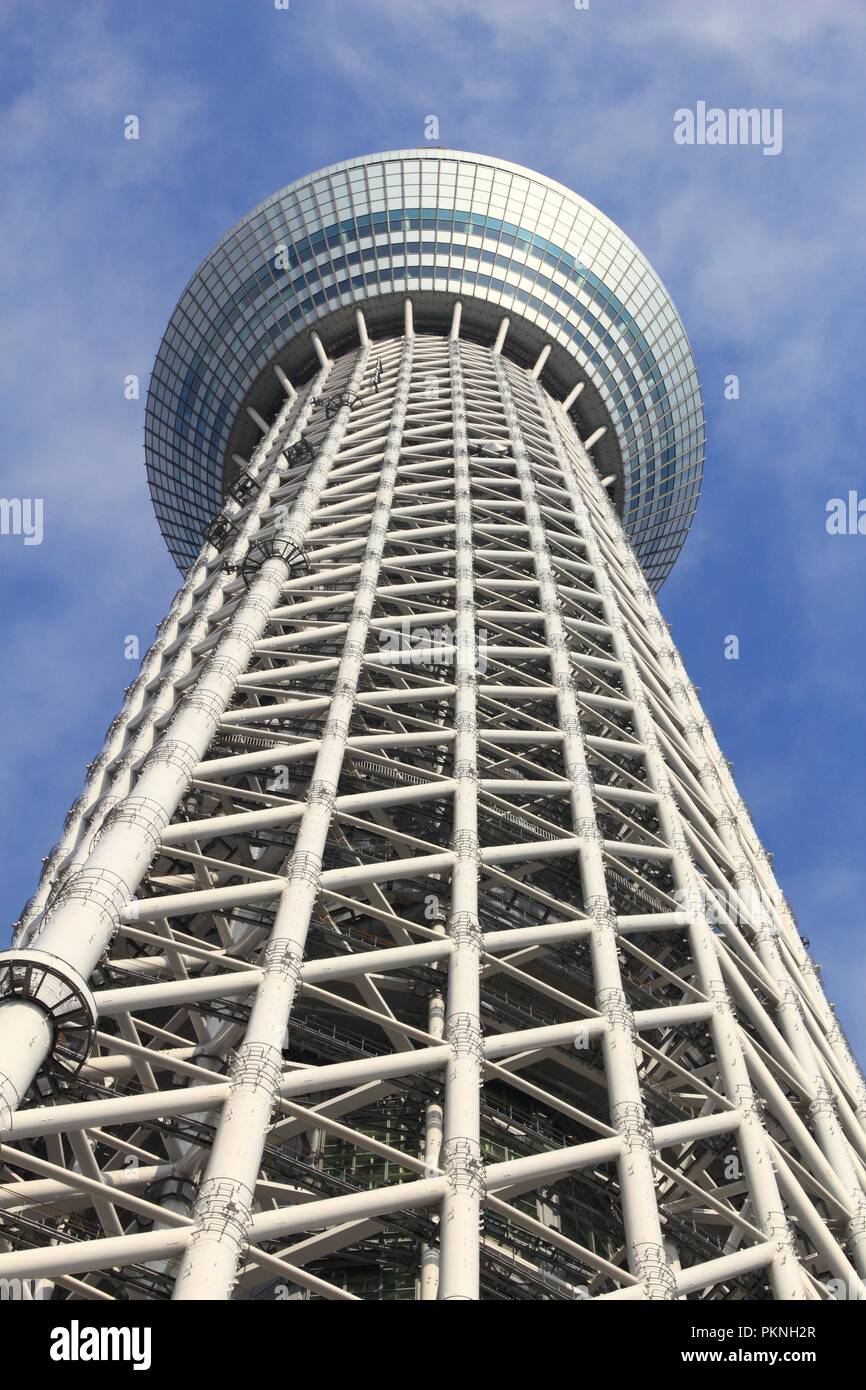 TOKYO, JAPAN - NOVEMBER 30, 2016: Skytree tower in Tokyo, Japan. The 634m tall broadcasting ...
