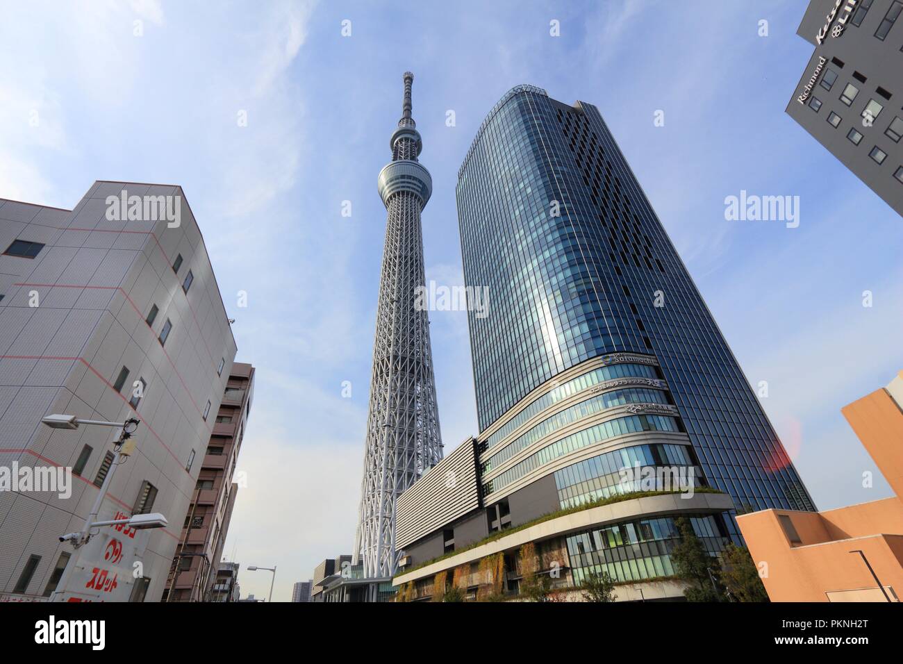 TOKYO, JAPAN - NOVEMBER 30, 2016: Skytree tower in Tokyo, Japan. The 634m tall broadcasting ...
