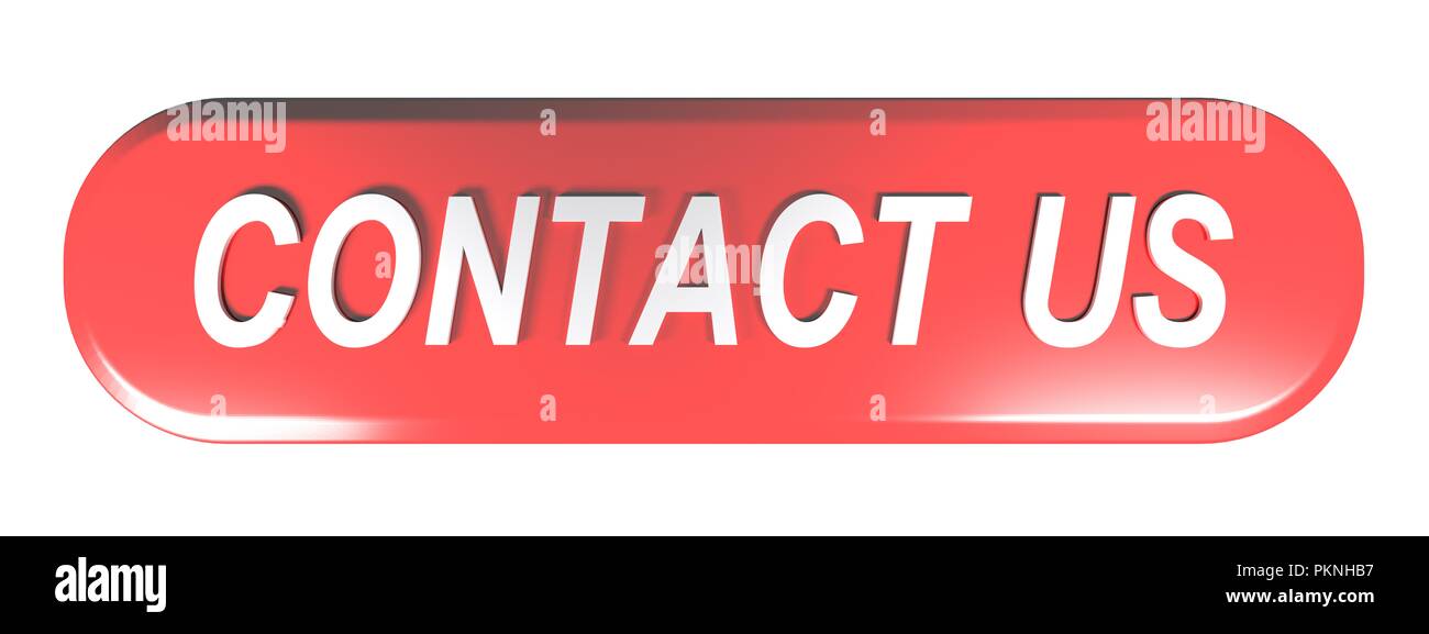 Red rounded rectangle push button CONTACT US - 3D rendering Stock Photo ...