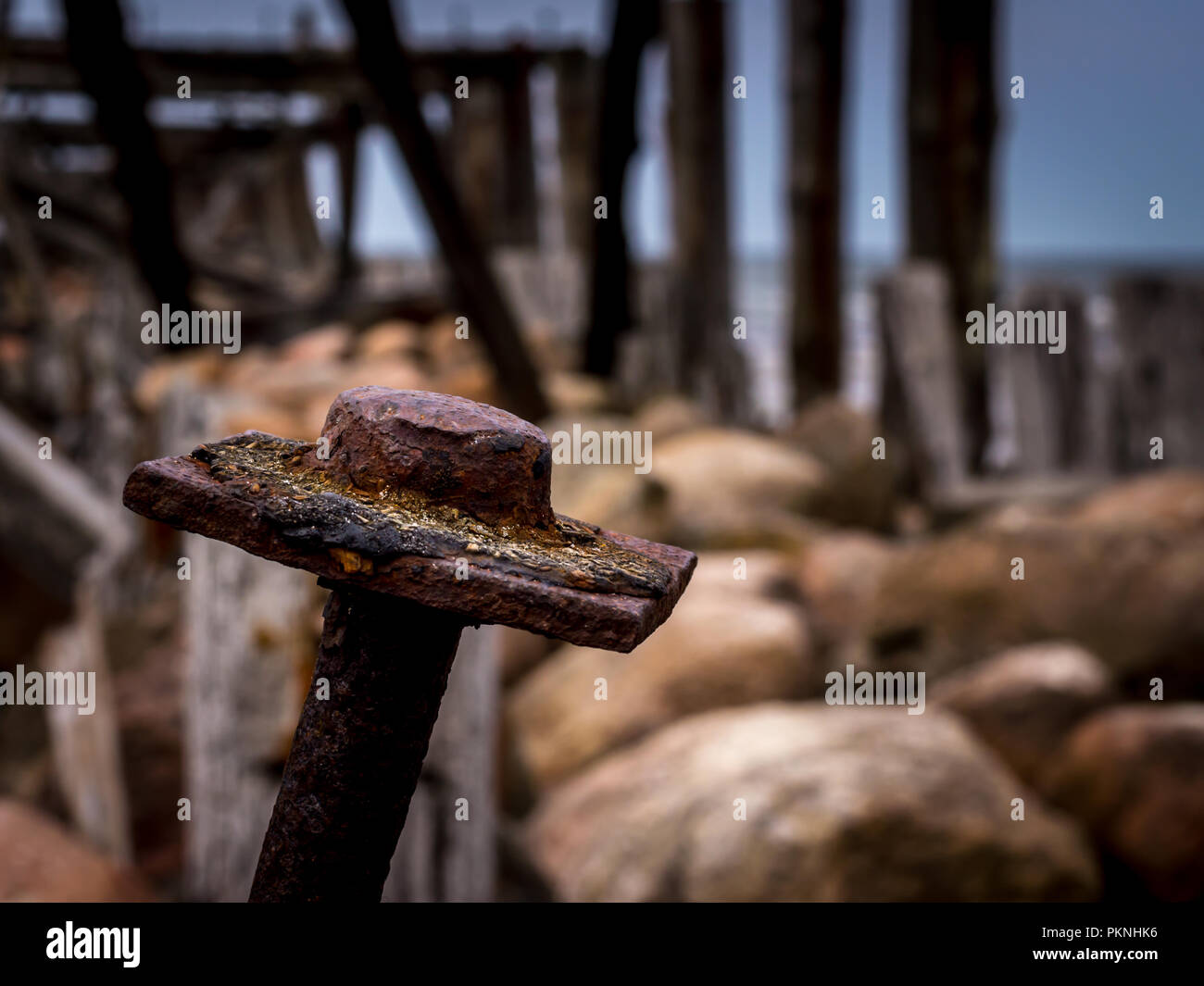 Rusty Metal Pole Stock Photos & Rusty Metal Pole Stock Images - Alamy