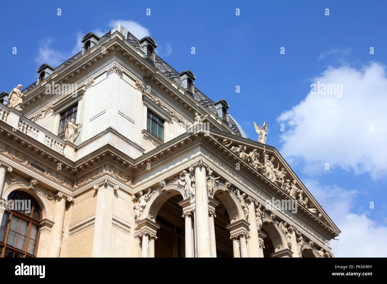 Vienna, Austria - University building. The Old Town is a UNESCO World ...