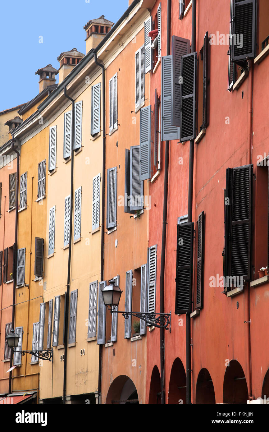Modena, Italy - Emilia-Romagna region. Colorful Mediterranean ...