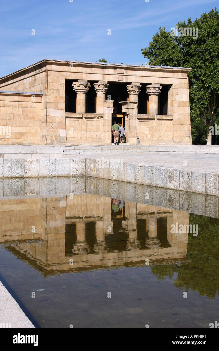 Temple of Debod - Egyptian temple rebuilt in Madrid, Spain. Ancient ...