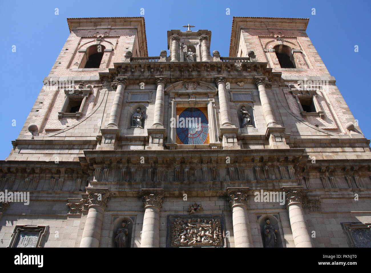 Jesuit Church in Toledo - beautiful facade. Spain, Europe Stock Photo ...