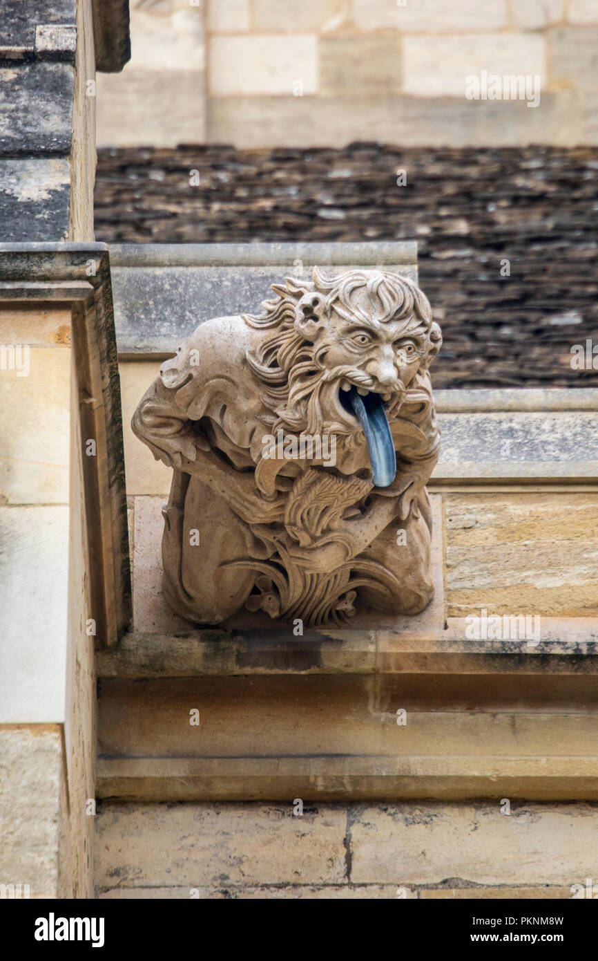 Detail of a Gargoyle on Gloucester Cathedral. England Stock Photo - Alamy