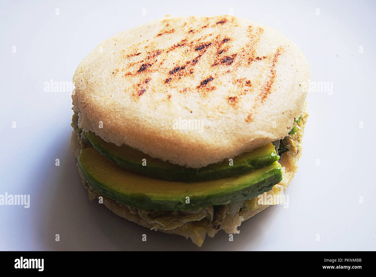 Venezuelan Arepas. Here Homemade Venezuelan Arepas Close up. Reina ...