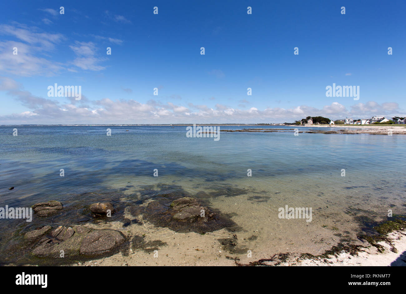Le Croisic, France. Picturesque view of the waterfront adjacent to the ...