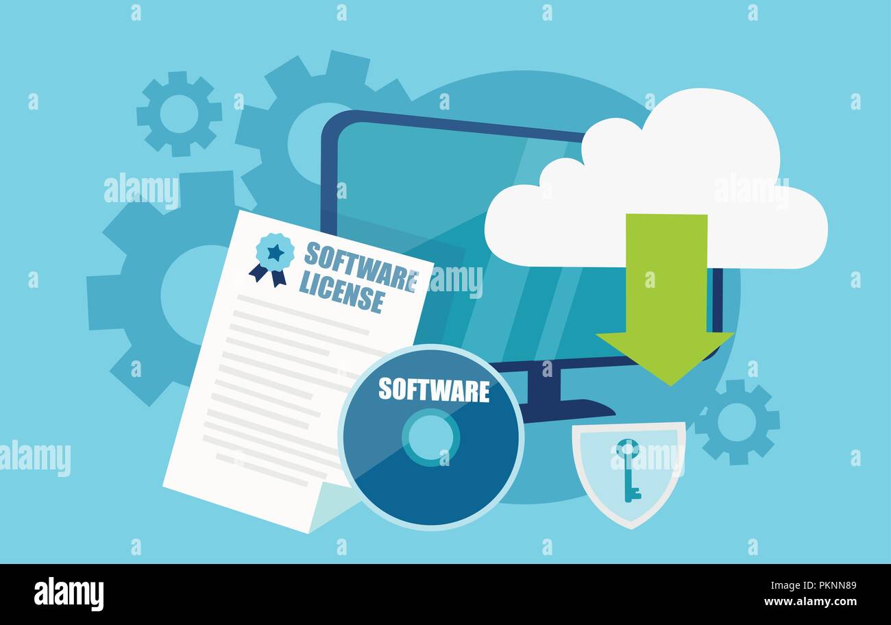 Software license Stock Vector Images - Alamy