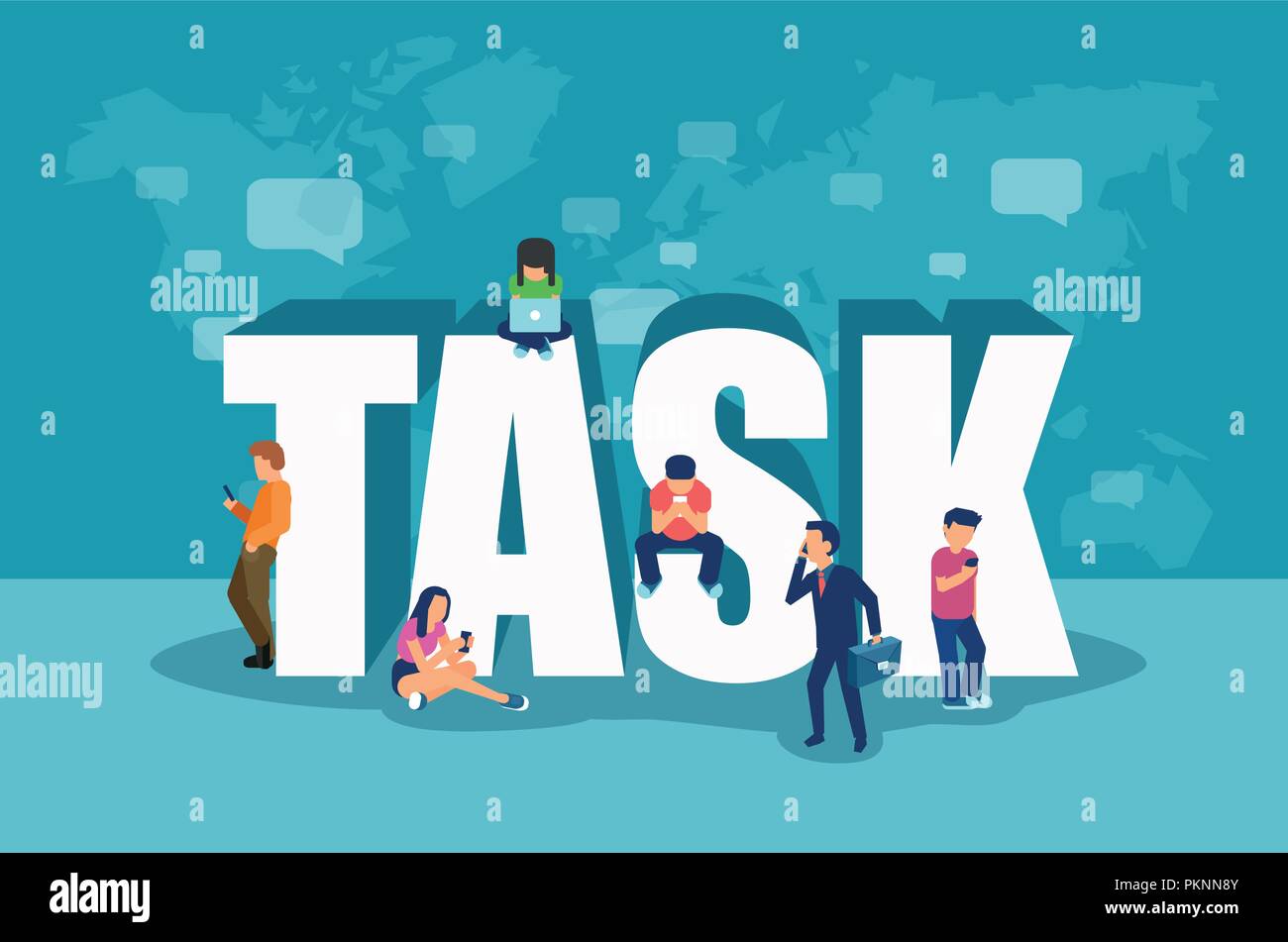 Community development project Stock Vector Images - Alamy