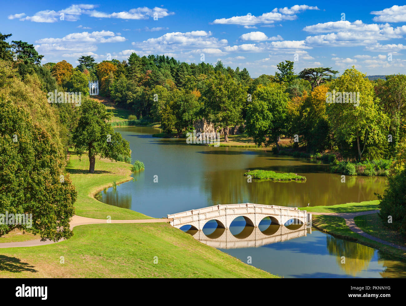 Painshill Park Bridge Stock Photos & Painshill Park Bridge Stock Images ...