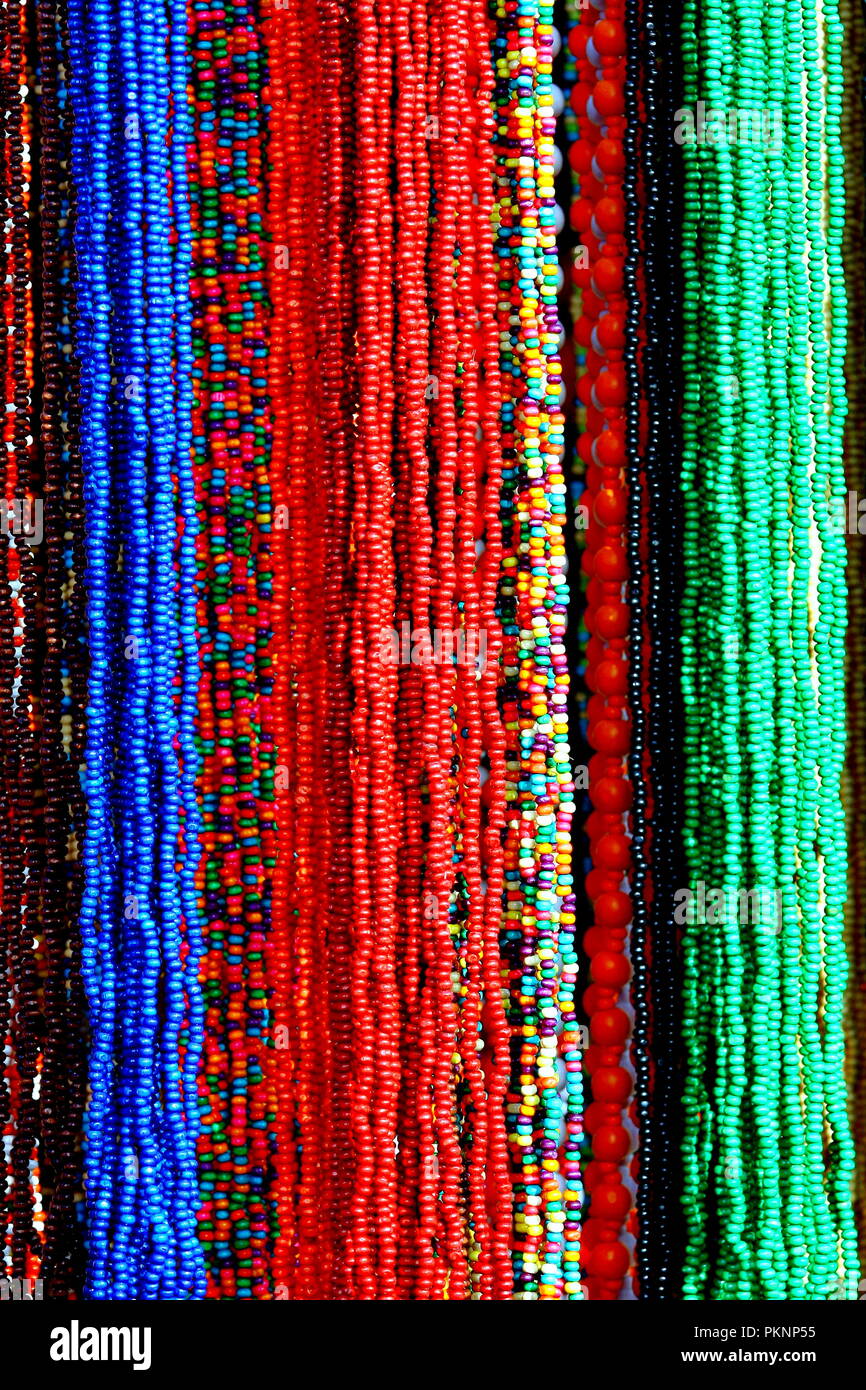 Background pattern of multicolored natural stone beads Stock Photo - Alamy