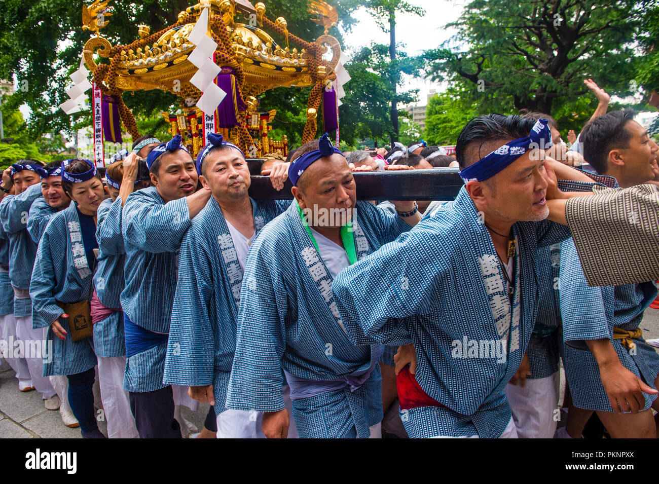 Participants in the Kanda Matsuri in Tokyo, Japan Stock Photo - Alamy