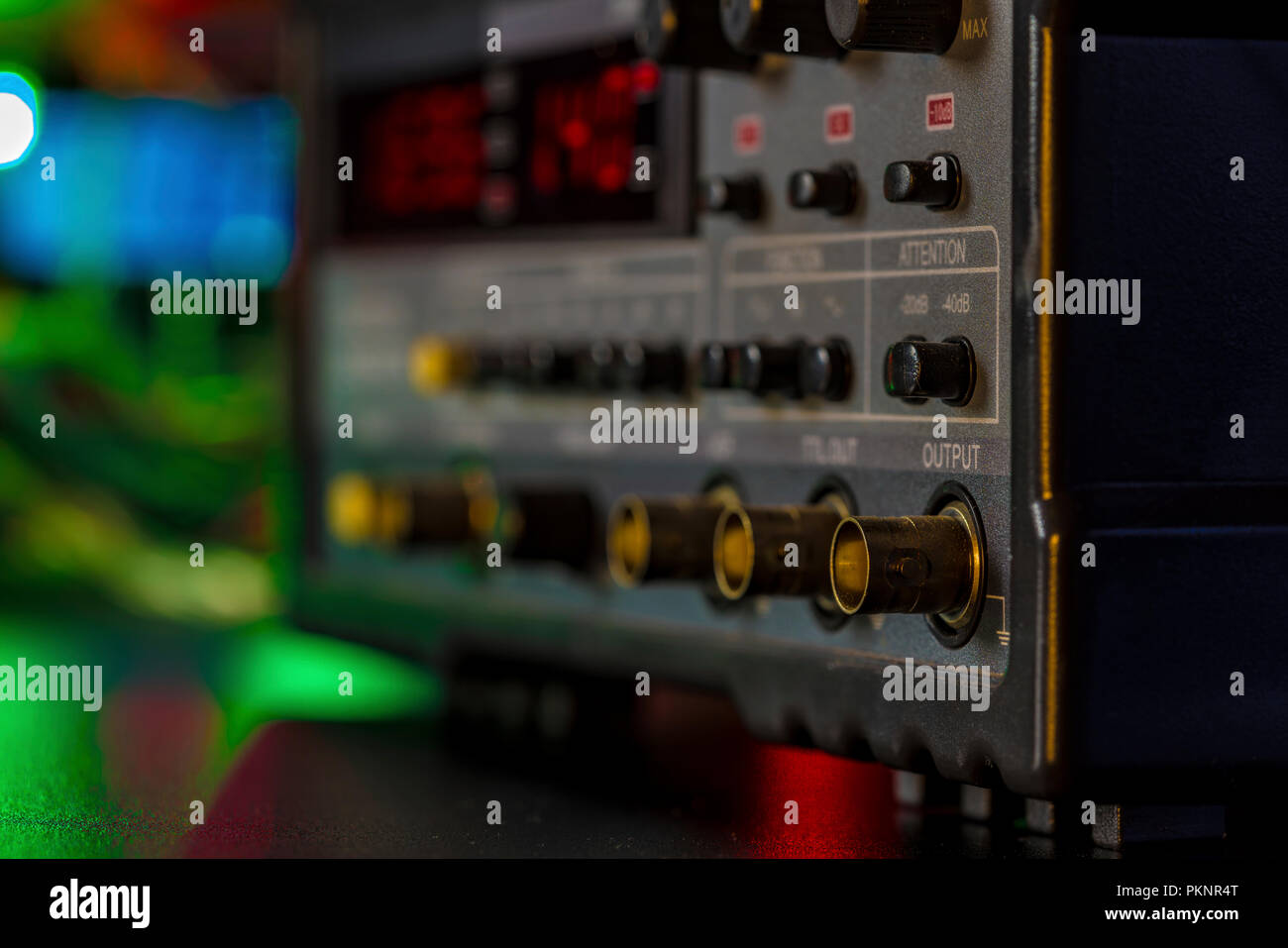 Electronic measuring instrument display Stock Photo - Alamy