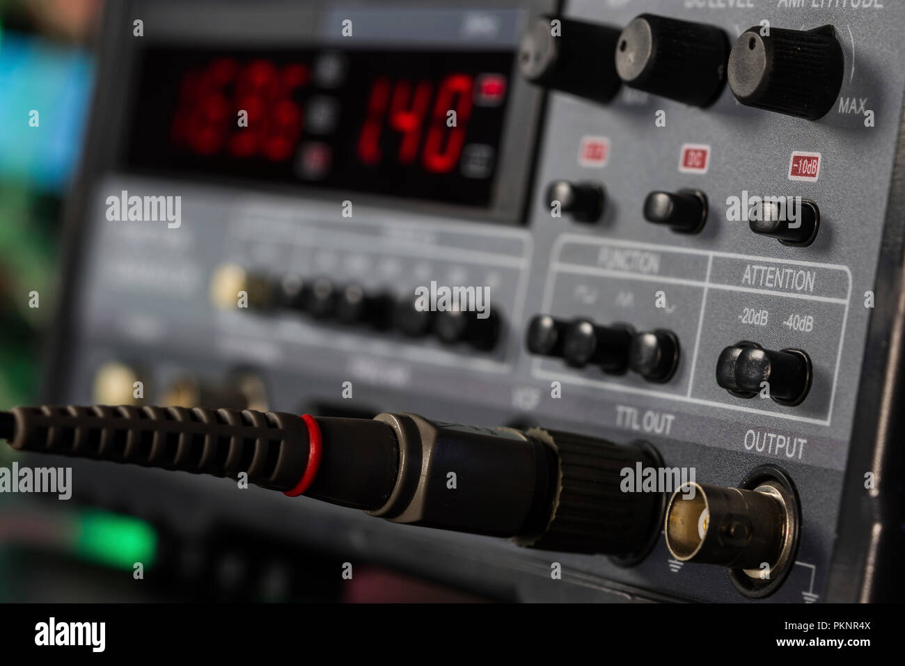 Electronic measuring instrument display Stock Photo - Alamy